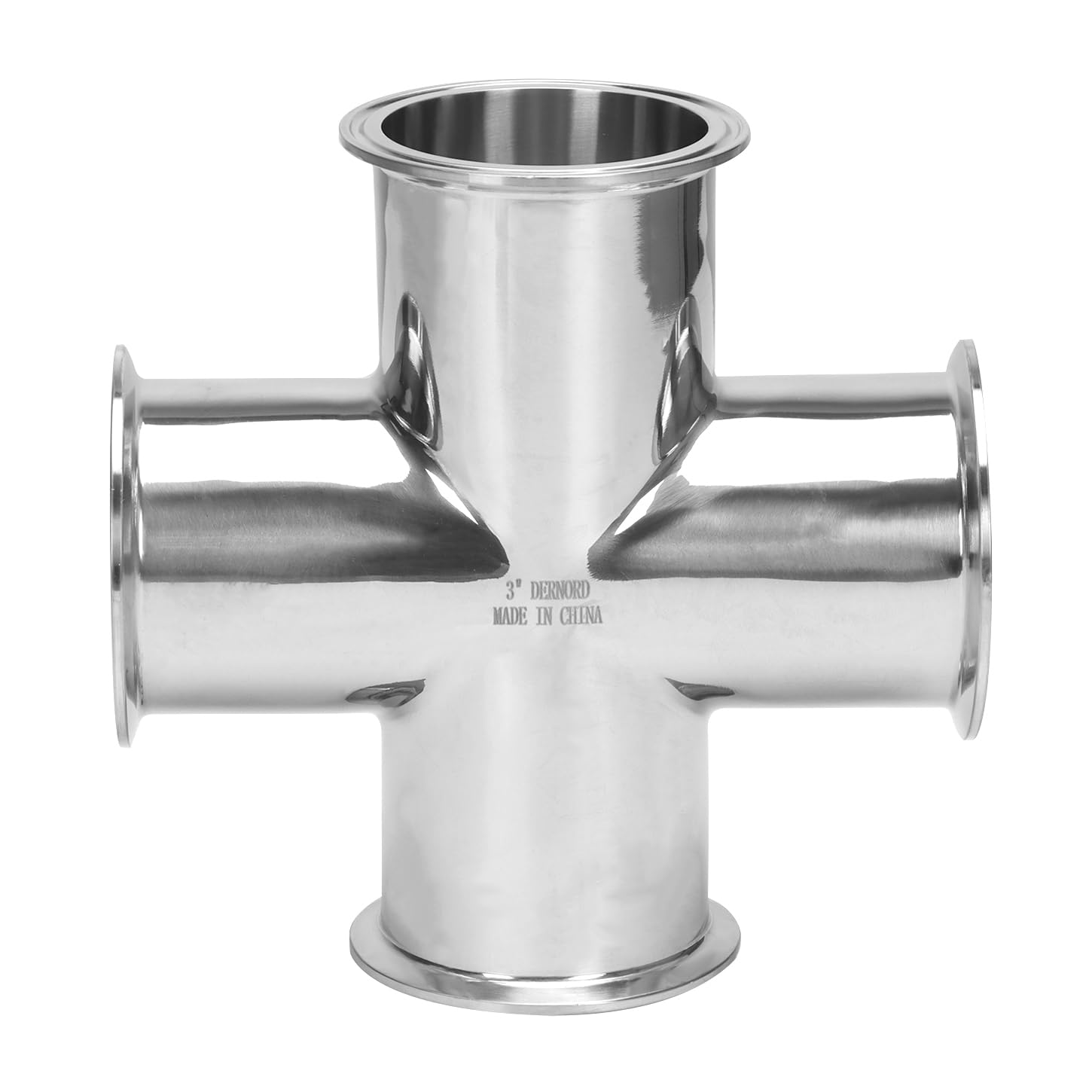 Snapklik.com : DERNORD 4 Way Cross Clamp Fits 3" Tri-clamp Sanitary ...