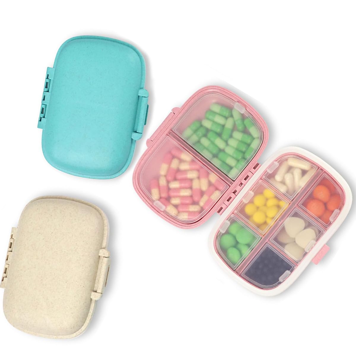 Medicine Organizer Box Medicine Box for Home Pill Organizer Small Pill Case for Travel Daily Use ...