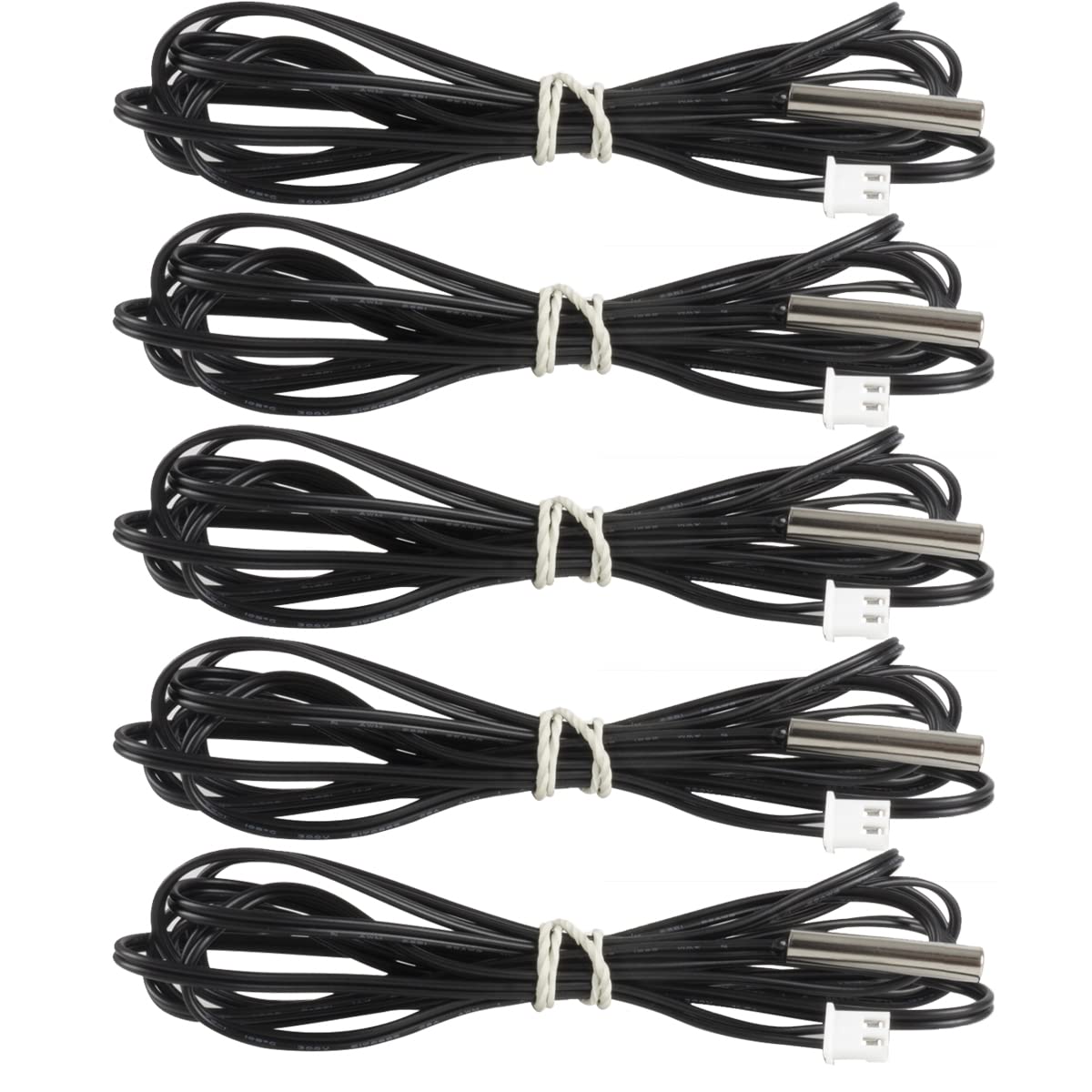 Beenlen 5 Pcs NTC 10K 3950 Temperature Probe, -25 to 125 Degree Celsius ...