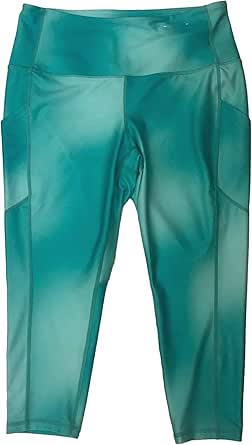 Xersion Womens Aqua Green Athletic Capri Leggings High Rise Stretch Pants at Amazon Women’s ...