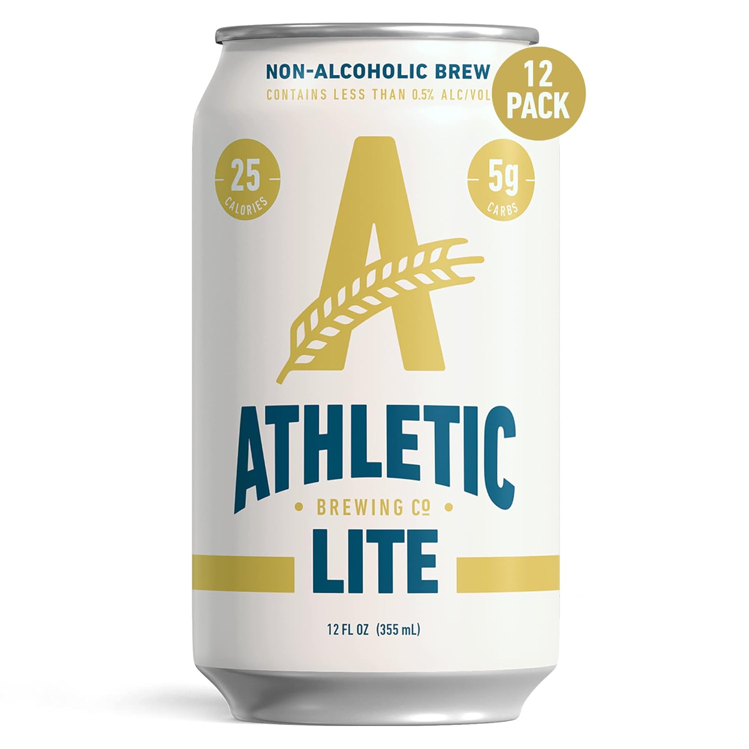 Amazon.com : Athletic Brewing Company Light Craft NA - 6 Pack x 12 Fl ...