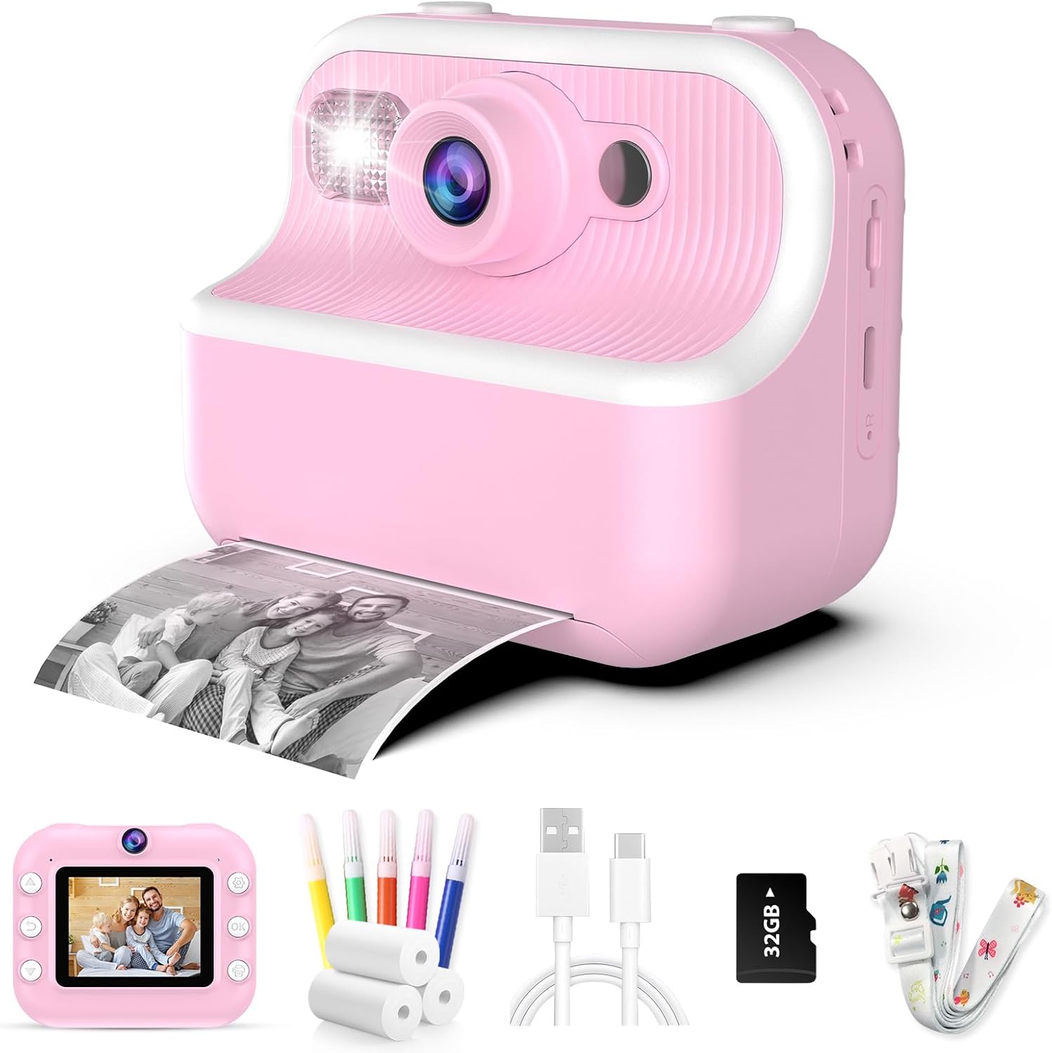 Amazon.com : Kids Instant Print Camera Toddler Cameras Printing Photos ...