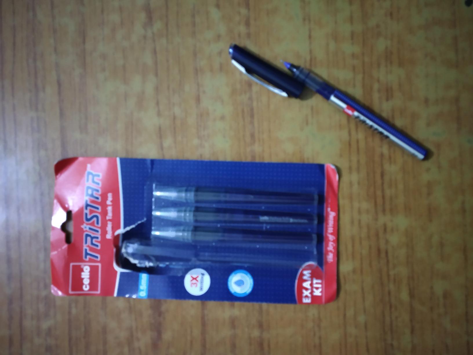 Cello Tristar Roller Pen Exam Kit (Blue) : Amazon.in: Office Products