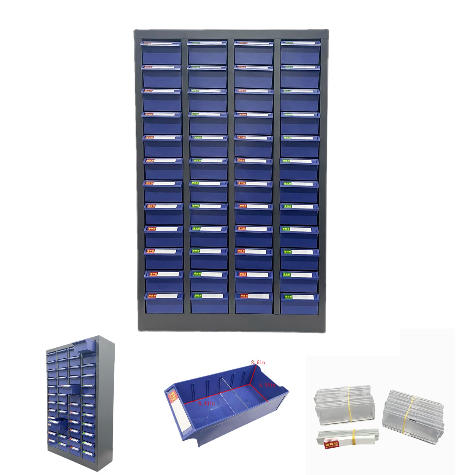 Amazon.com: INTSUPERMAI Parts Cabinet 48 Drawers Component Storage ...