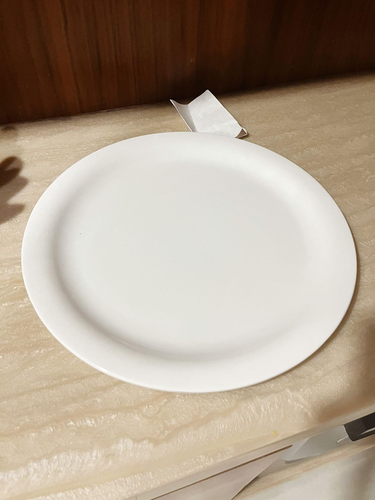 Buy Akshay Melamine Dinner Plates, 11 Inches White Lunch Plates for ...