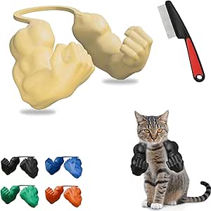 Amazon.com : Cat Muscle Arms, 3D Printed Muscle arms for Cats, Funny ...