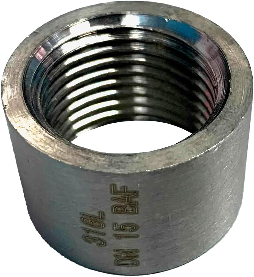 AF Hydro Stainless Steel SS316 Half Coupling Pipe Fitting, 1/2" NPT ...