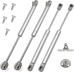 GothicBride 4 Pcs Gas Strut 60N Soft Close Hydraulic Hinge, Gas Struts ...