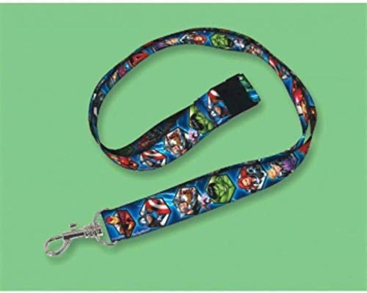 Amazon.com: Amscan 393836 The Avengers™ Lanyard, 1 piece, Party Favor ...