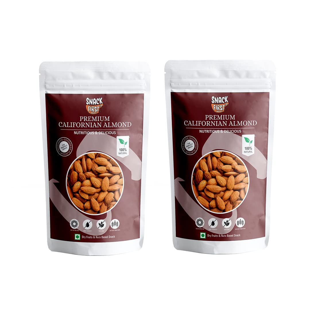 Snack First Premium Californian Almonds | Nutritious & Delicious | 100% Natural & Healthy ...