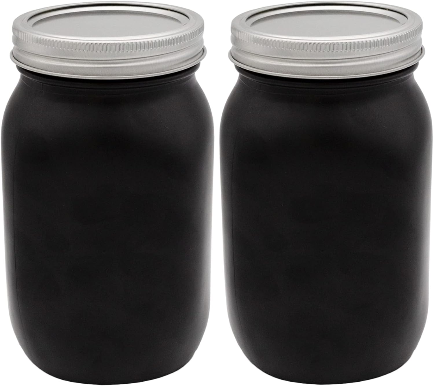 Amazon.com: Darware Farmhouse Black Mason Jars (Set of 2); Home Decor ...