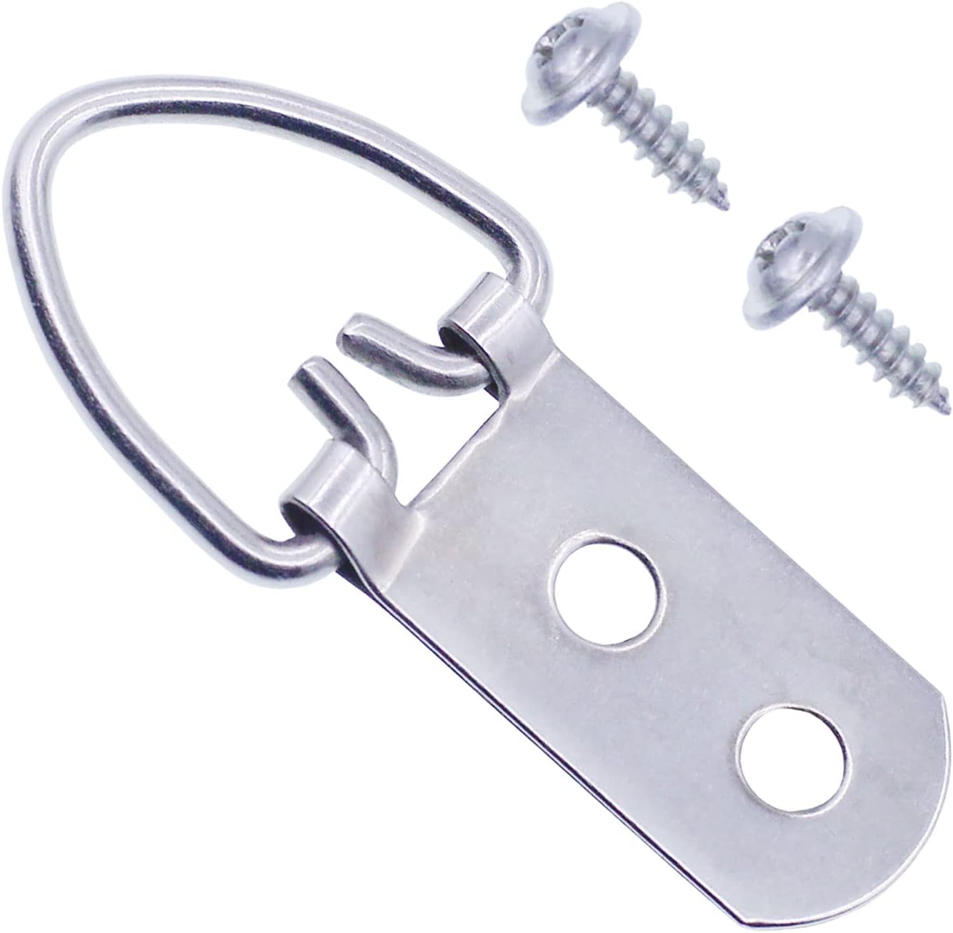 100 Pack Steel Picture Hangers with 100pcs 8mm Screws, Small Triangle ...