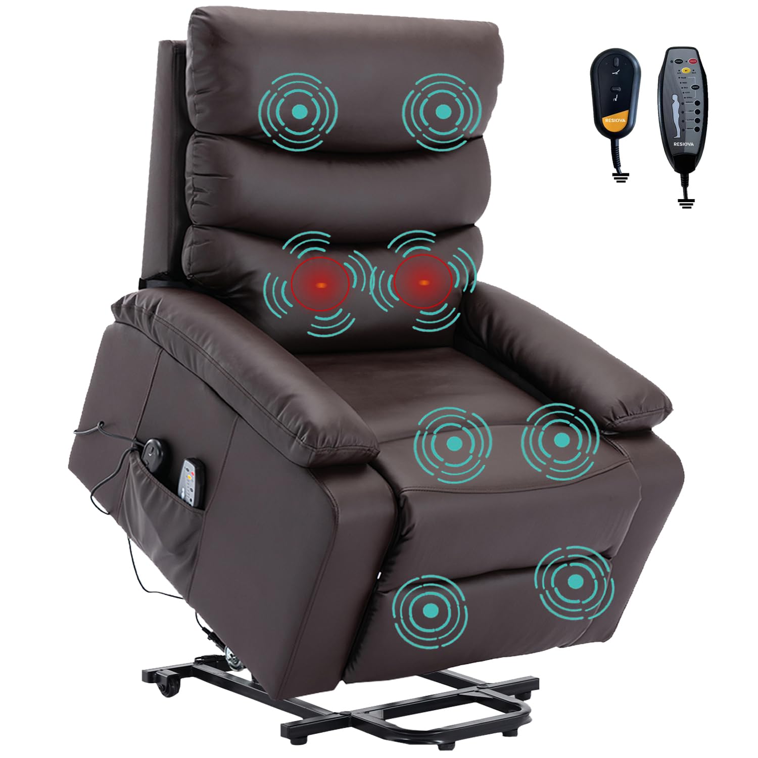 Buy resiova Electric Power Lift Recliner Massage Chair for Living Room ...