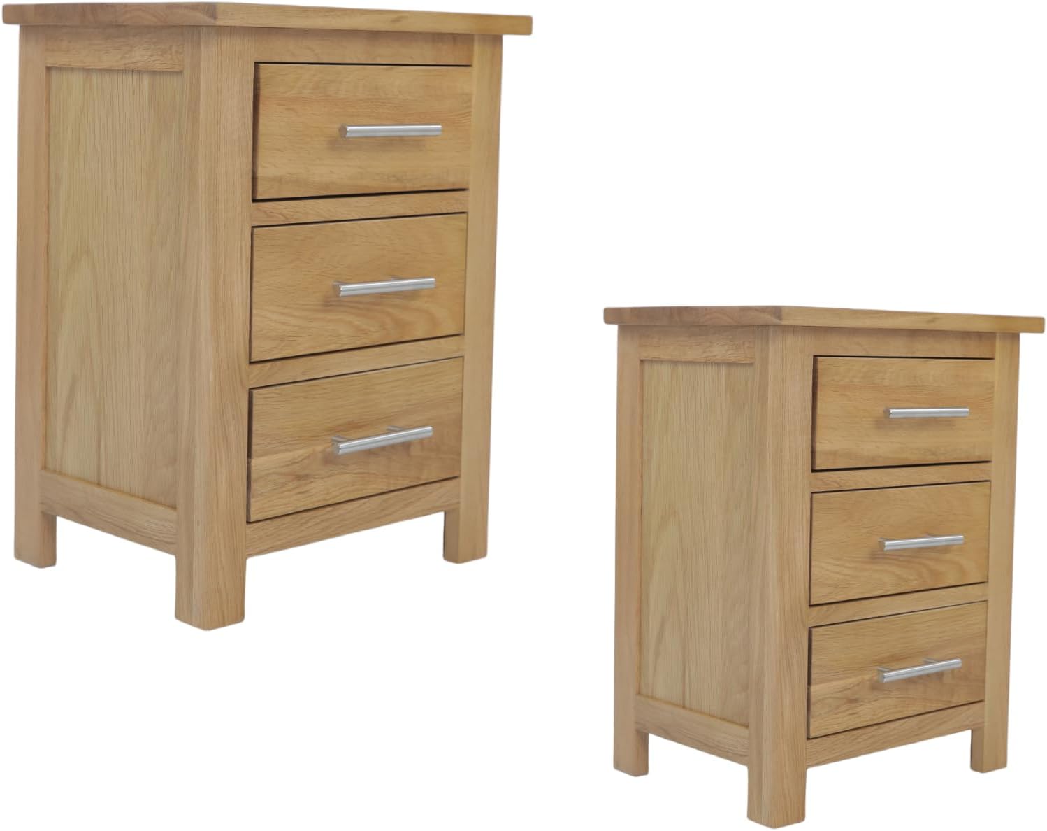 ARPHASLE Set of 2 Bedside Table, Bedside Drawer, Chest of Drawer, Oak ...
