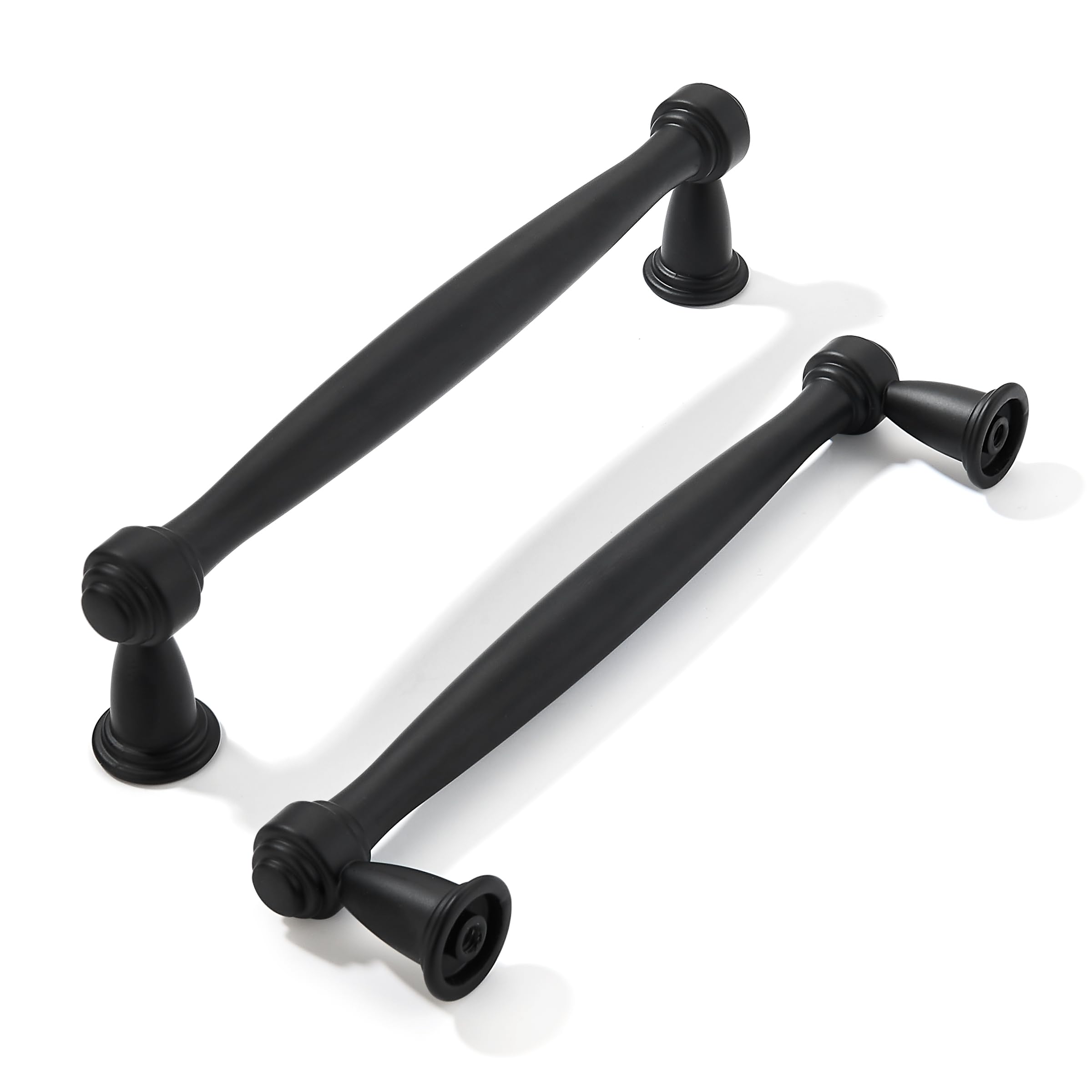 khtumeware 10 Pack 5 Inch(128mm) Matte Black Cabinet Pulls, Black ...