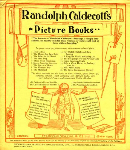 R. CALDECOTT’S First Collection of PICTURES AND SONGS (Picture Books ...
