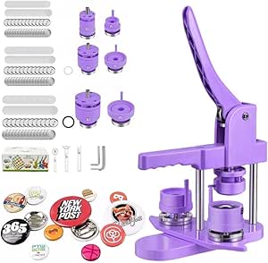 Amazon.com: Button Maker Machine Multiple Sizes, 1''+1.25''+2.25'' Pin ...