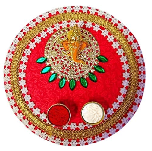 Buy Karwa Chauth Special Decorative Puja/Pooja Thali/Platter with Lord ...