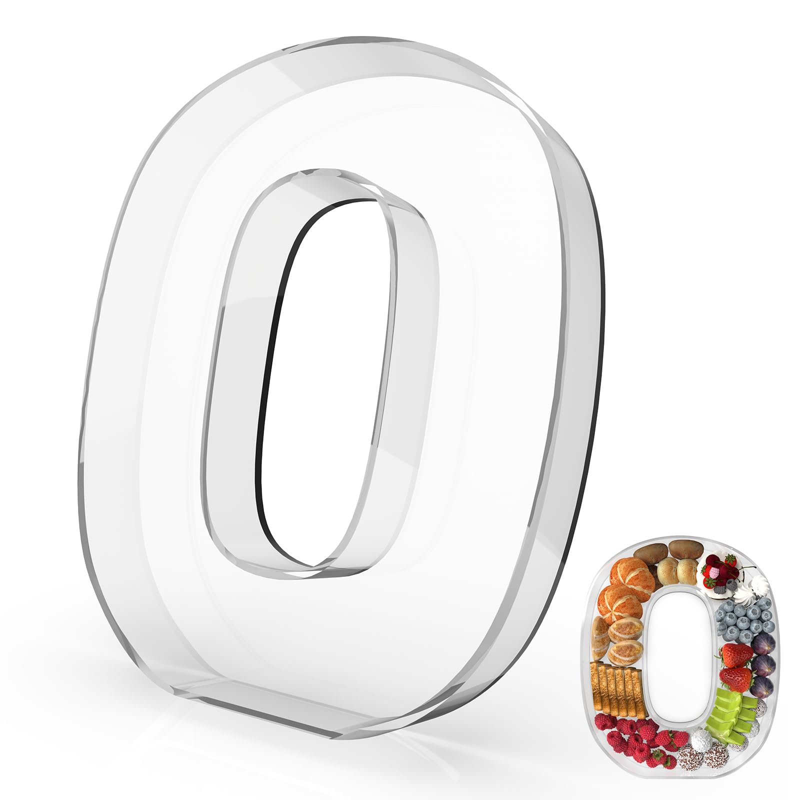Amazon.com: 11" Acrylic Number Charcuterie Tray, Fillable Number ...