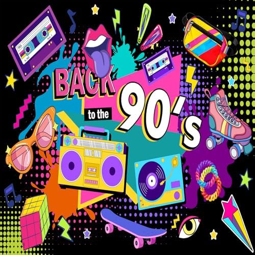 90s Backdrop 90s Theme Garffiti Retro Hip hop Disco Photo Backdrop for ...
