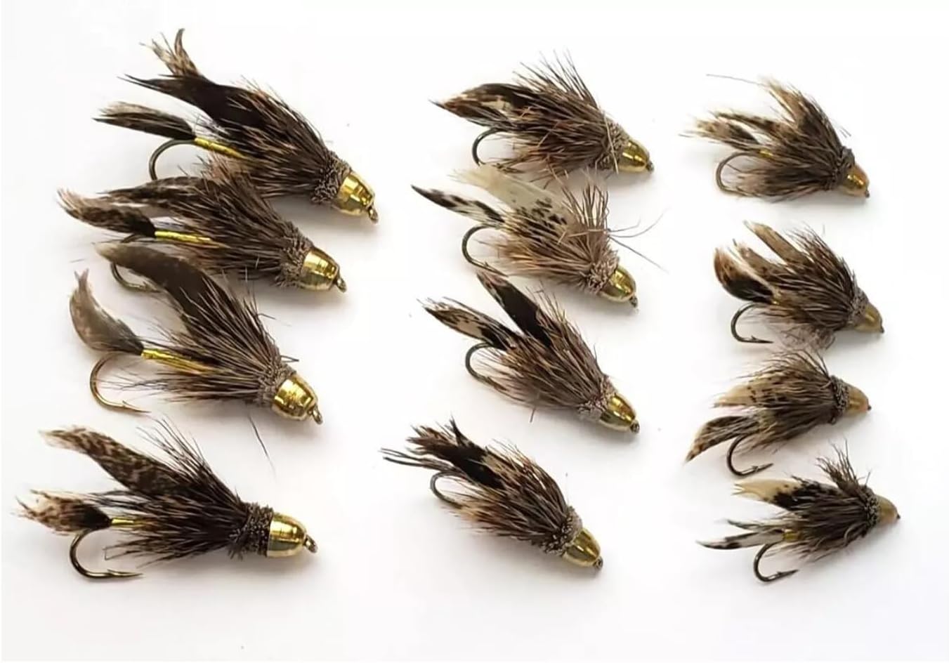Amazon.com : Conehead Muddler Minnows Fly Fishing Flies, Assortment of ...