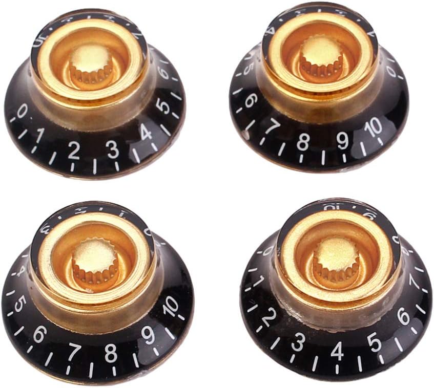 Amazon.com: 4PCS Electric Guitar Knobs Caps Potentiometer Control Knob ...