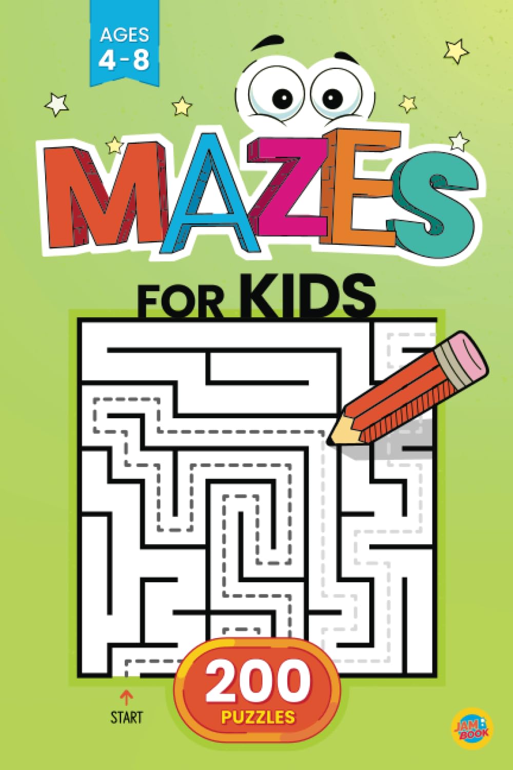 Mazes for Kids: 200 Challenging Maze Puzzles, Maze Activity Book for ...