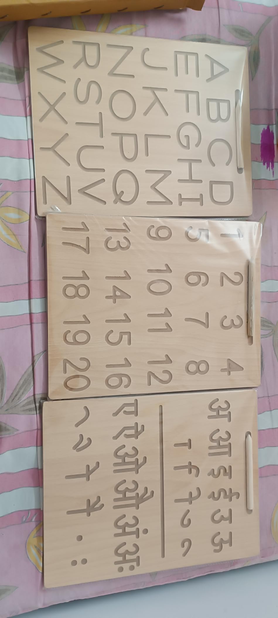 JOYLAND Educational Tracing Wooden Board for Kids and Learning Slates ...