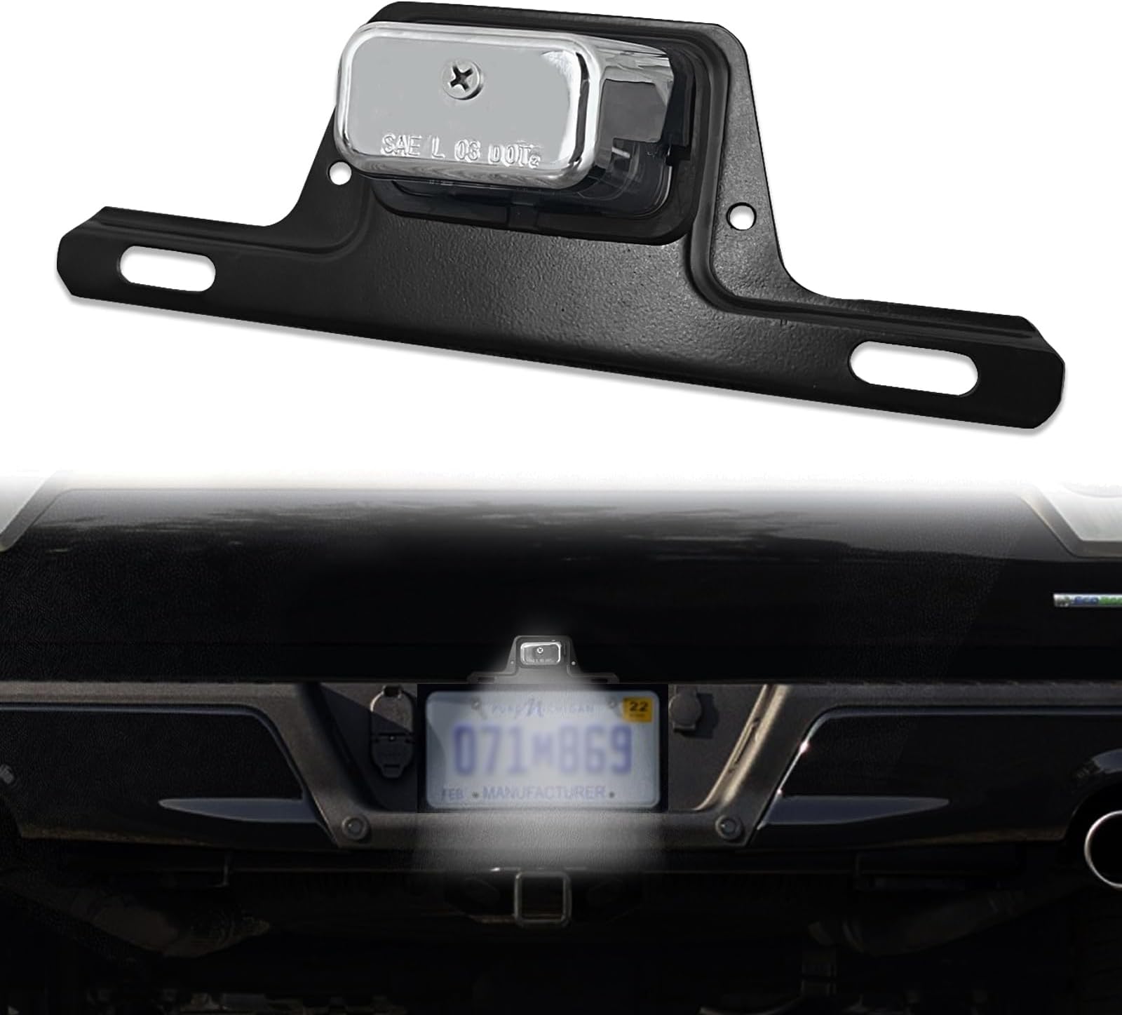 Amazon.com: LED License Plate Frame with Light, Trailer License Plate ...