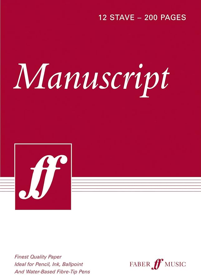 Manuscript Pad A4 12-stave : Faber Music: Amazon.co.uk: Books