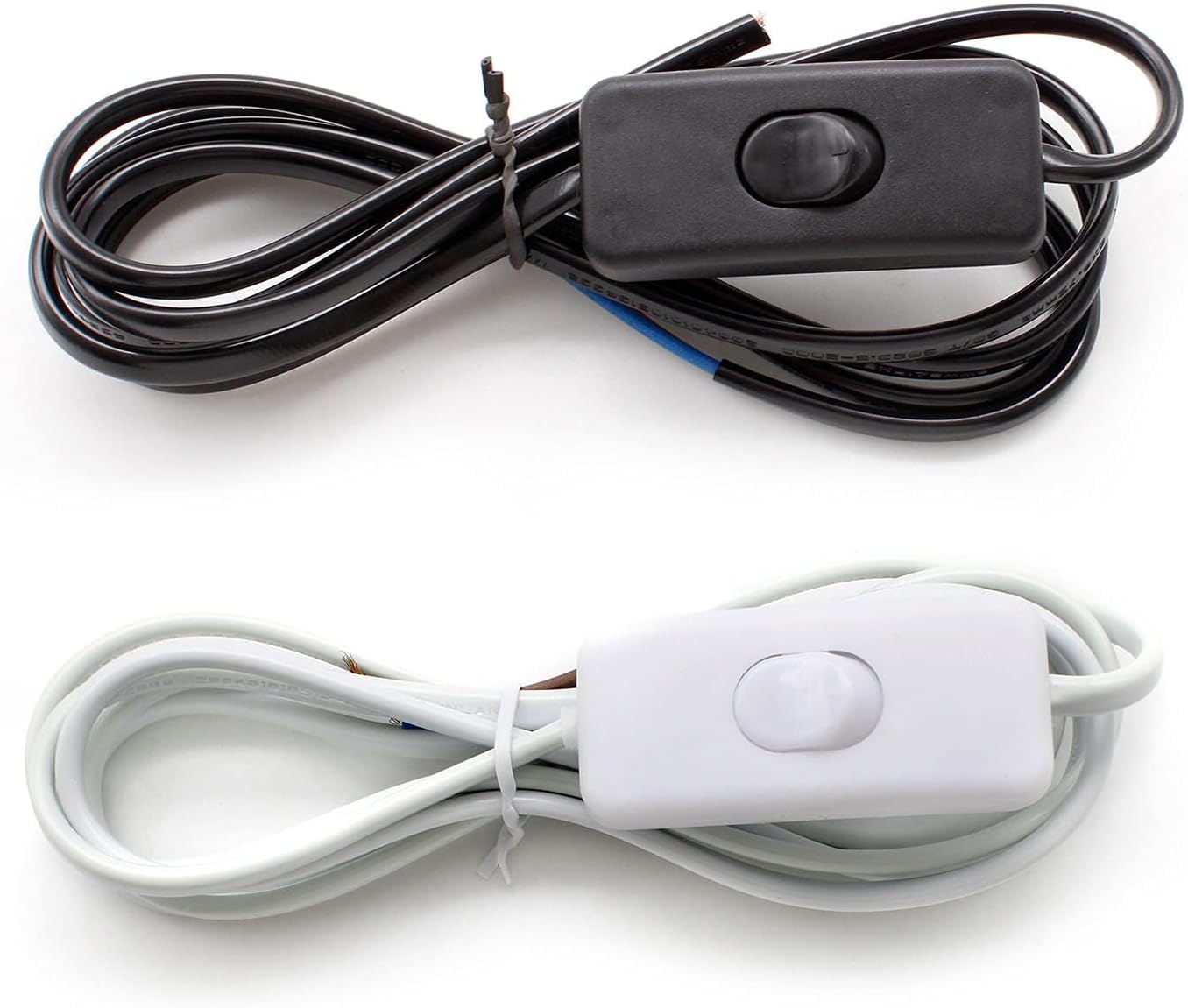 TIANLIN 2 Pieces Table Lamp Cable with Switch, with 1.7-Metre 2-Core ...