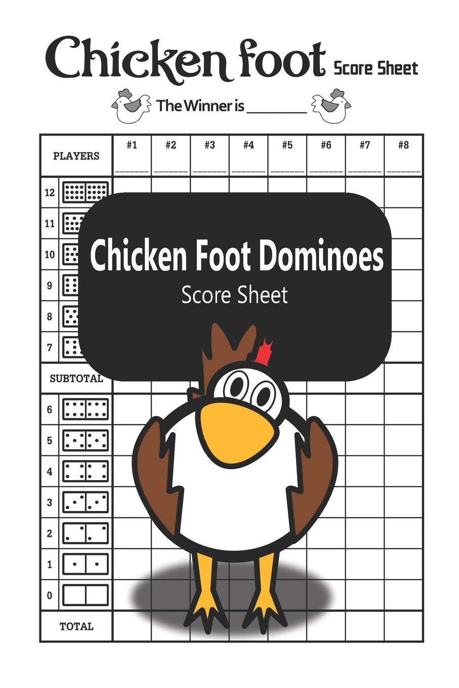 Buy Chicken Foot Dominoes Score Sheet: Chicken Foot Games Online at ...