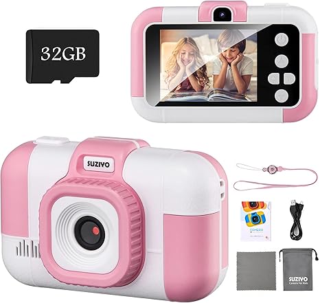 Amazon.com: Kids Camera, SUZIYO Children Digital Selfie Video Camcorder ...