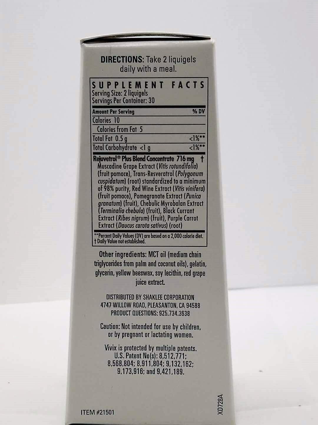 Shaklee vivix Liquigel 60counts – Yaxa Colombia