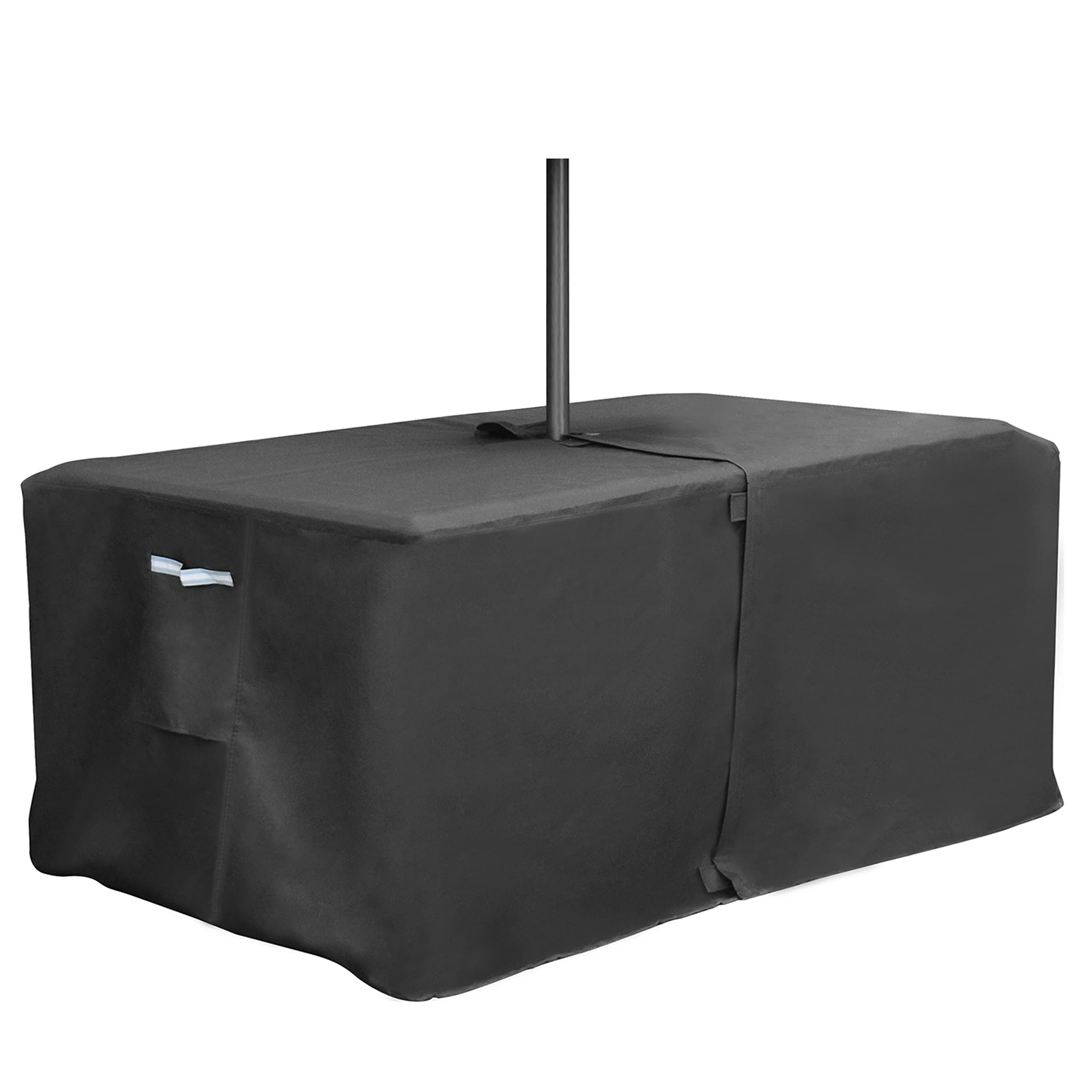 Amazon.com : Rectangle Patio Table Cover with Umbrella Hole - 108"L x ...