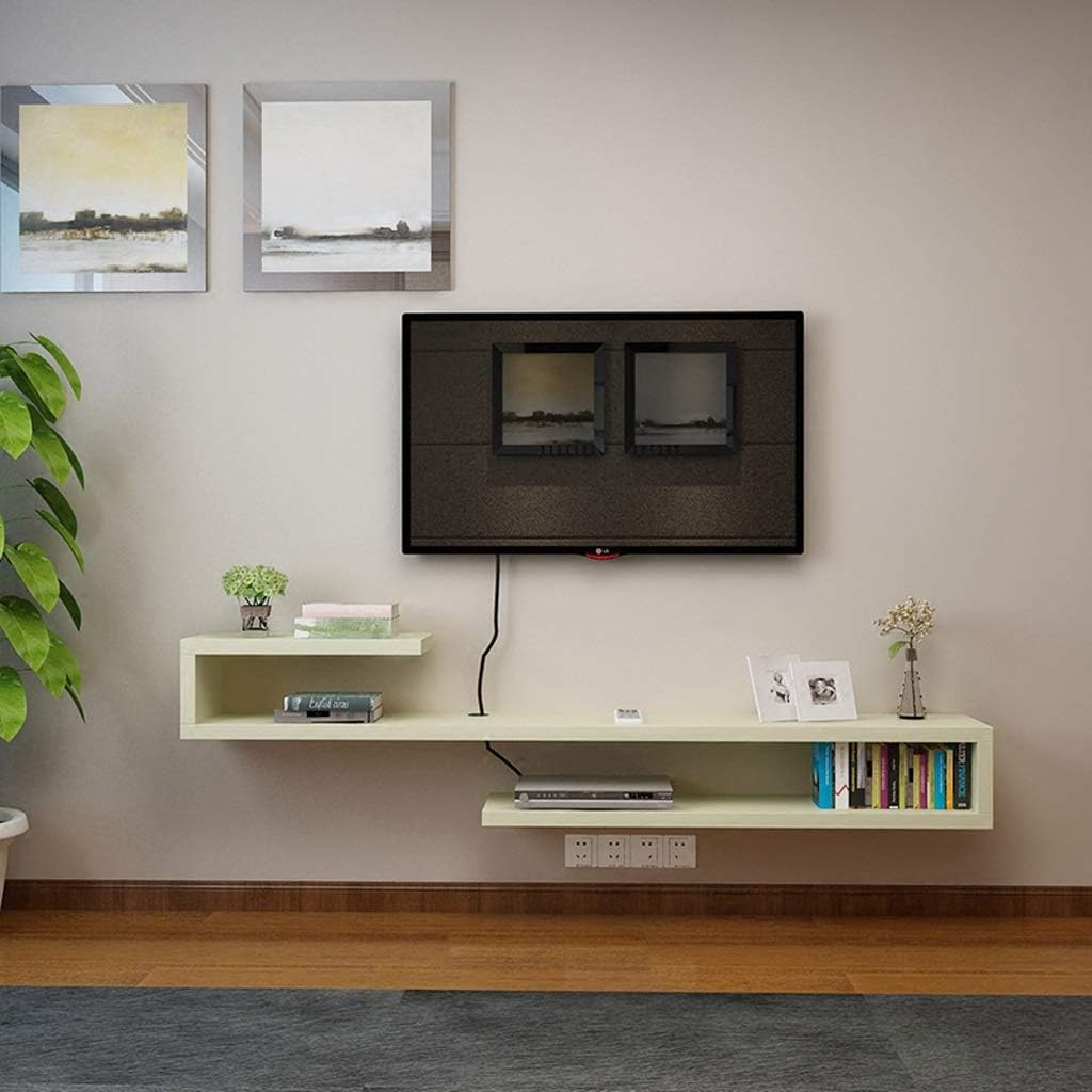Amazon.com: Wall-Mounted TV Cabinet Floating Shelf Bedroom Living Room ...