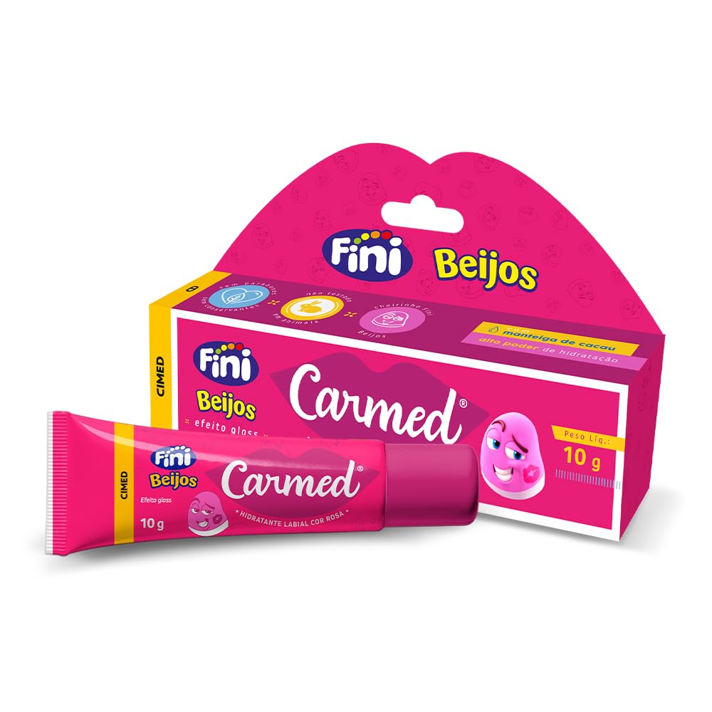 Carmed Fini Beijos Hidratante Labial com cor 10g : Amazon.com.br: Beleza