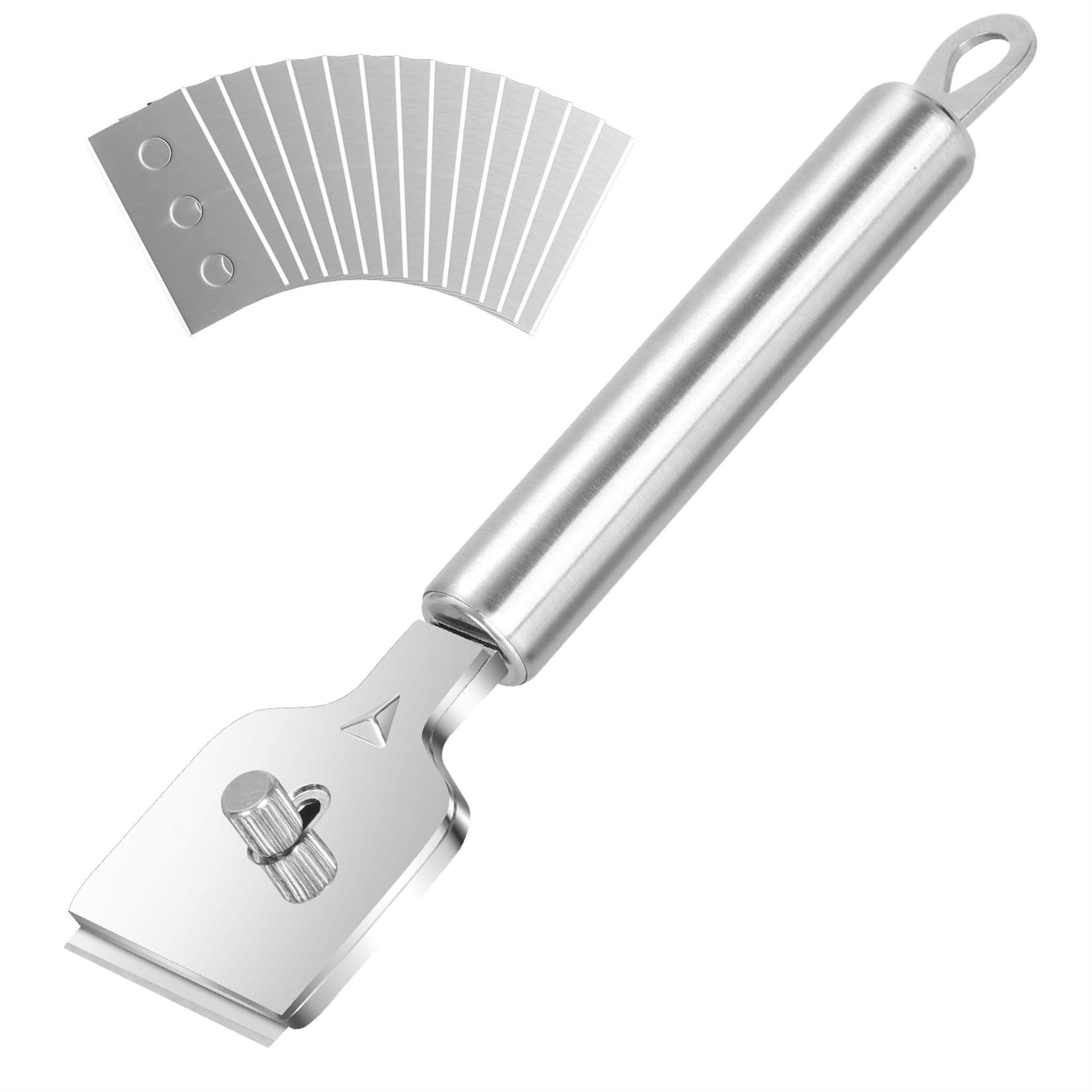 Razor Blade Scraper Glass Scrapers with 6 Spare Replacements Cooktop ...