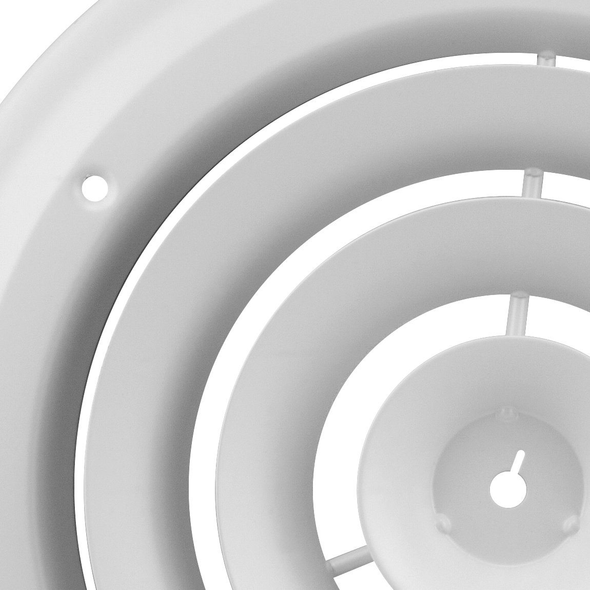 Accord ABCDWH08 Round Ceiling Diffuser, 8-Inch, White