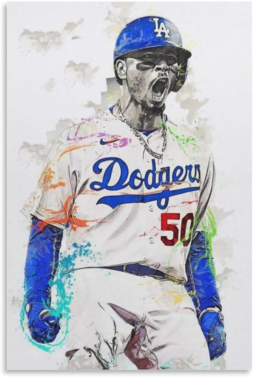 Amazon.com: EiYei Mookie Betts Baseball Player Excellent Art Poster ...