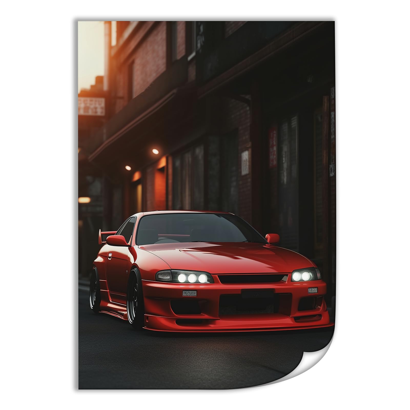 Amazon.com: Japan Modified Sport Car Stance Jdm Car S15 Poster Canvas ...