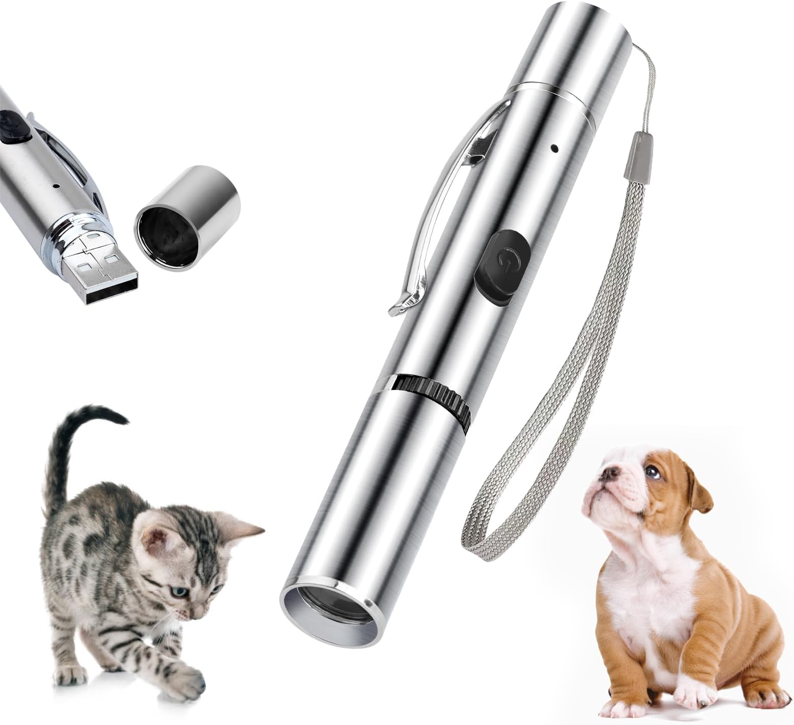 Amazon.com : Auteek Interactive Cat Toys, Fun Toys for Indoor Cats with 5 Adjustable Patterns ...