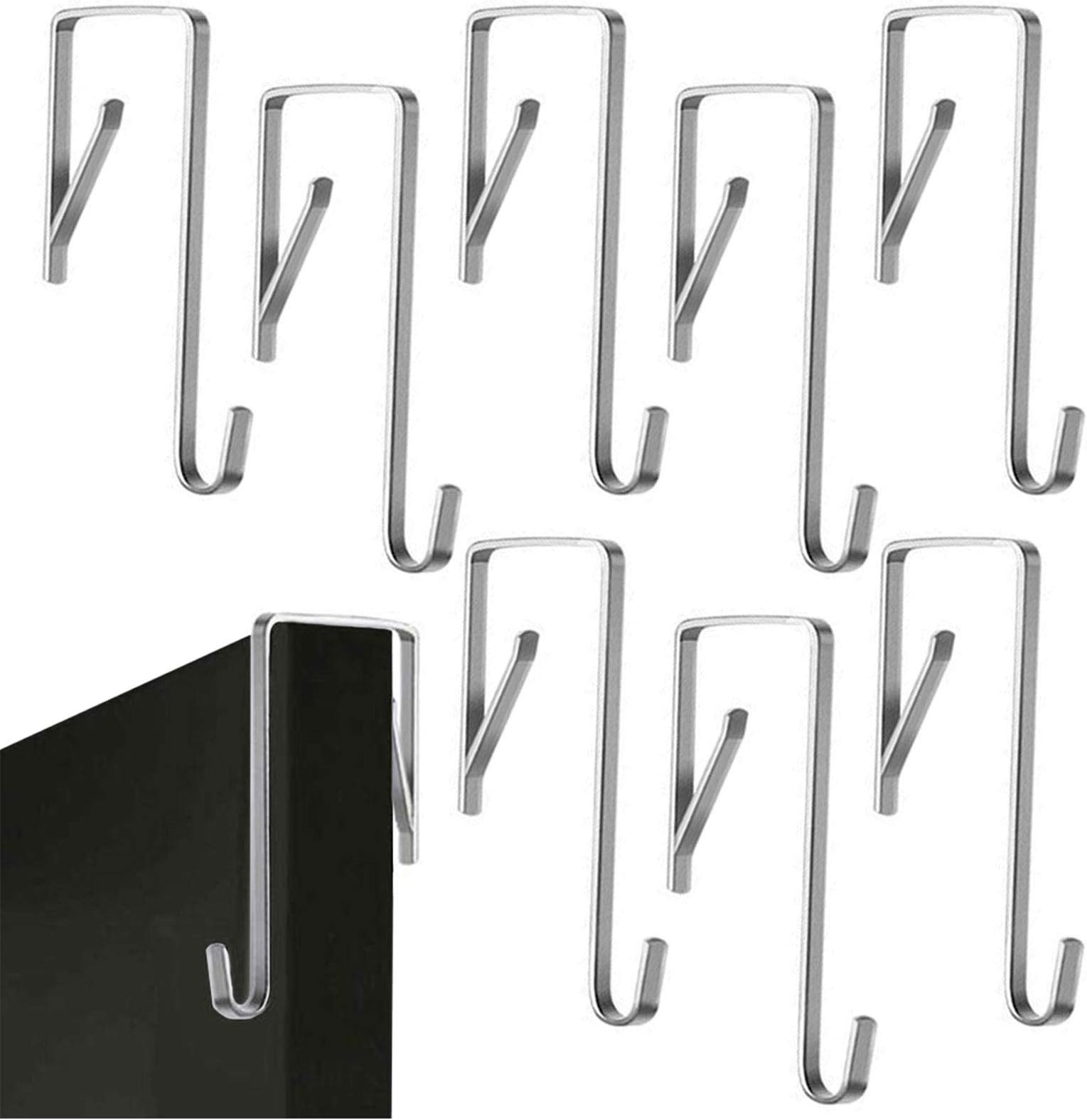 Amazon.com: Litoexpe 2 Pack Over The Door Double Hanger Hooks, 304 ...