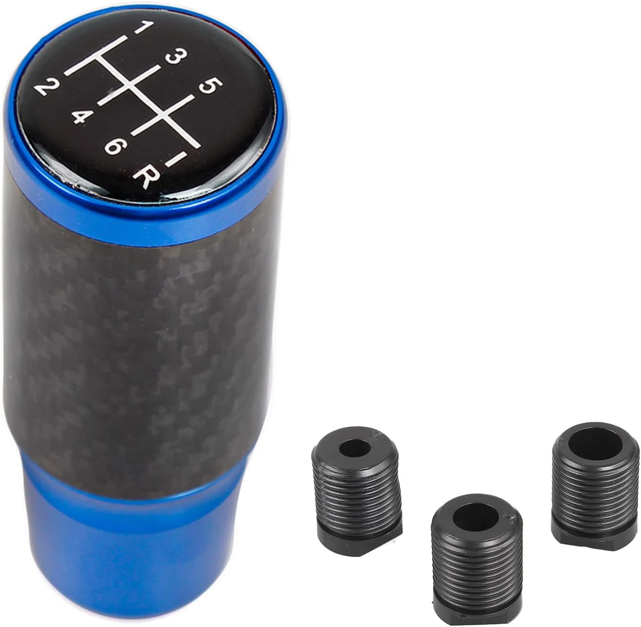 muge racing Carbon Fiber Gear Shift Knob 6 Speed Shifter Knob Universal ...