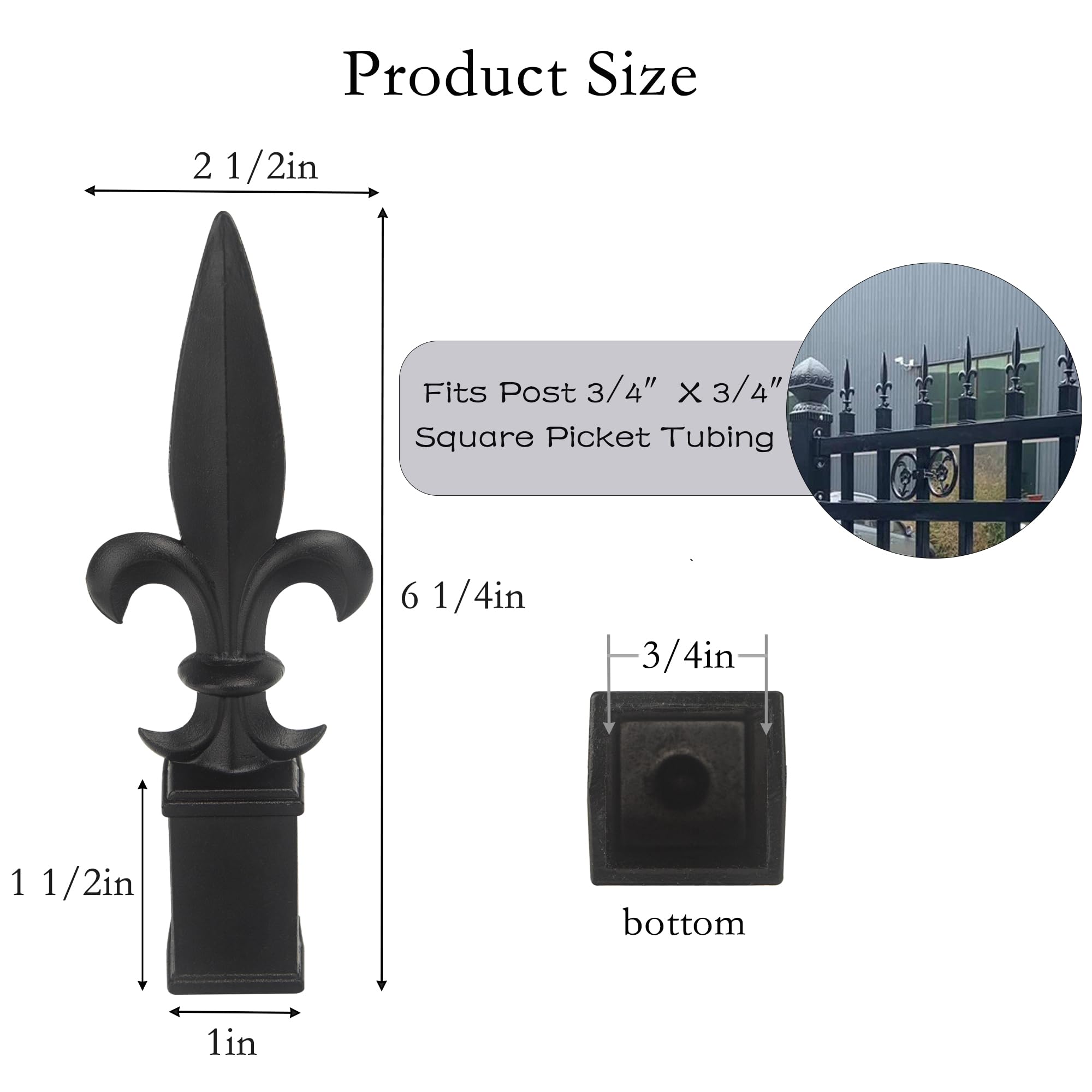 1 3 4 Fence Post Finials Galvanised Metal Ball Finial From Grangewood