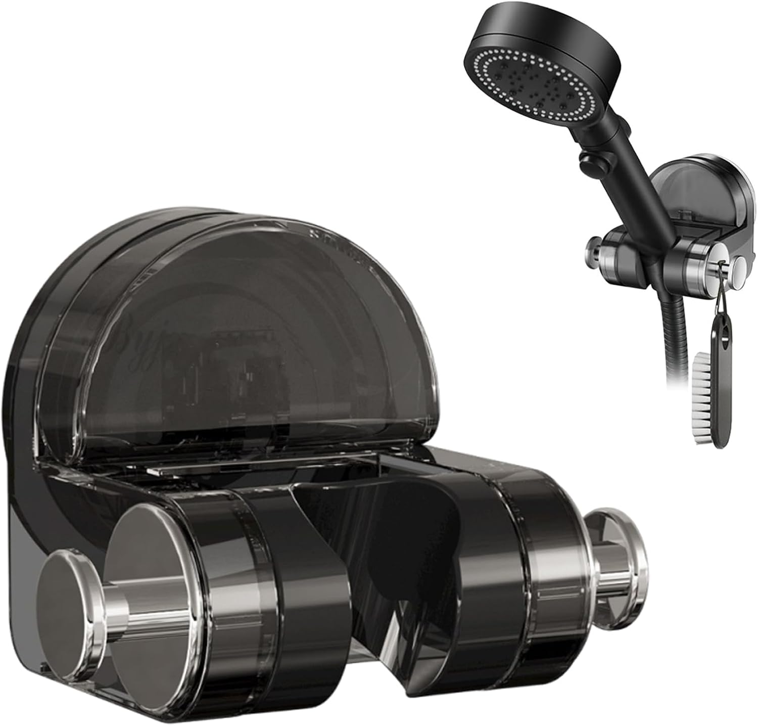 Integrated Suction Cup Shower Rack Wall Mounted Non Perforated Shower ...
