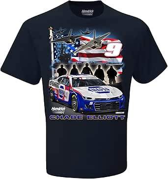 Checkered Flag Sports Chase Elliott #9 Navy Patriotic T-Shirt ...