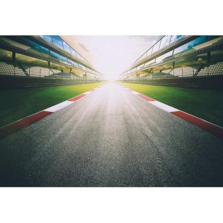Amazon.com : CSFOTO 6x4ft Finish Line Race Track Backdrops for ...