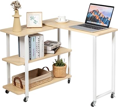 Amazon.com: Tangkula 360° Free Rotating Sofa Side Table, Mobile Couch ...