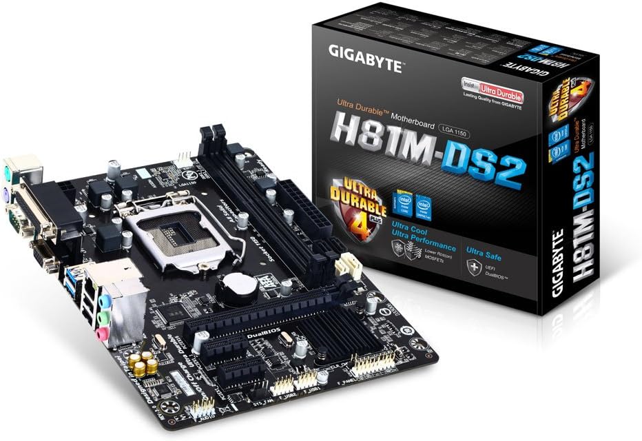 Gigabyte H81M-DS2 (Socket 1150, Intel H81, Parallel + Serial Port, VGA ...